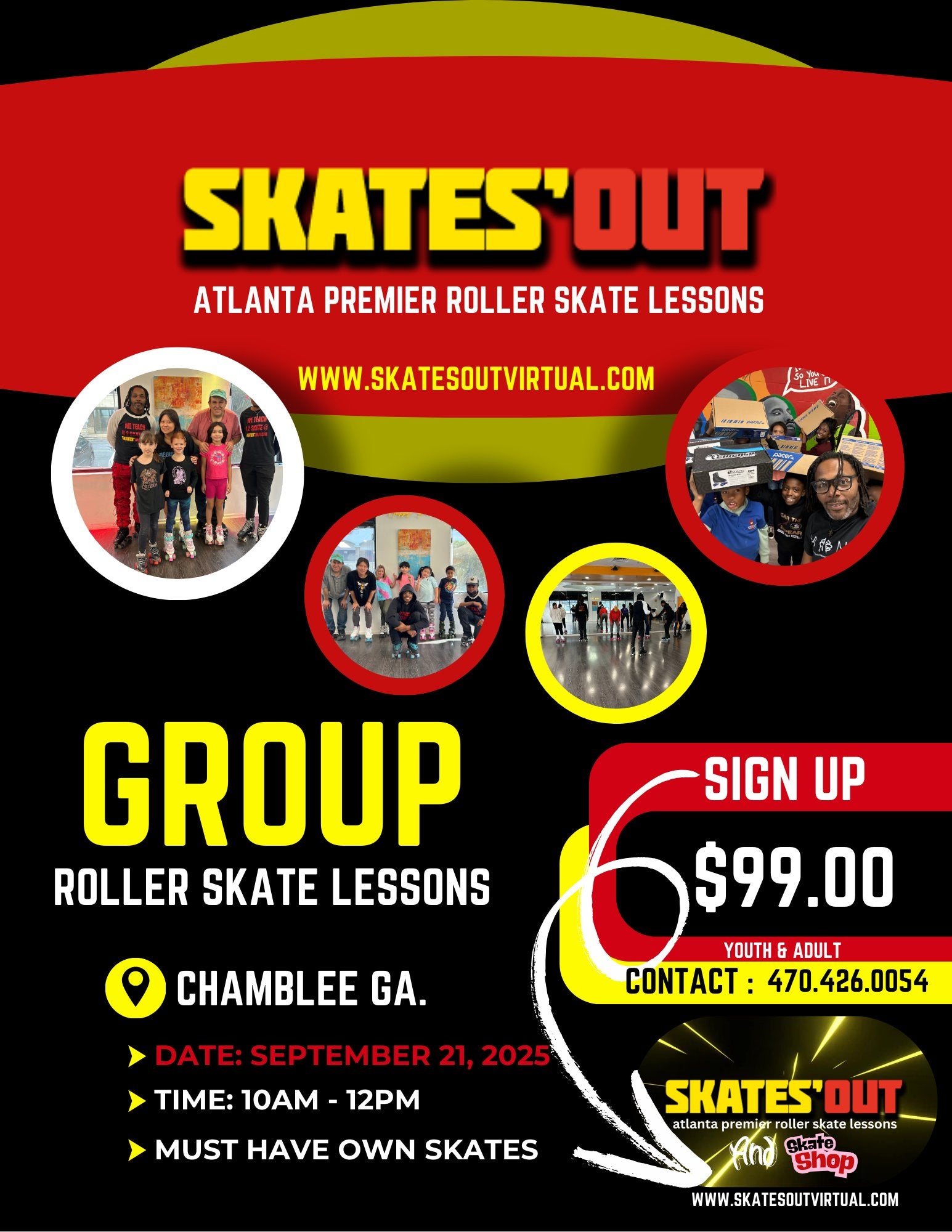YOUTH AND ADULT ROLLER SKATE LESSONS – Skates Out
